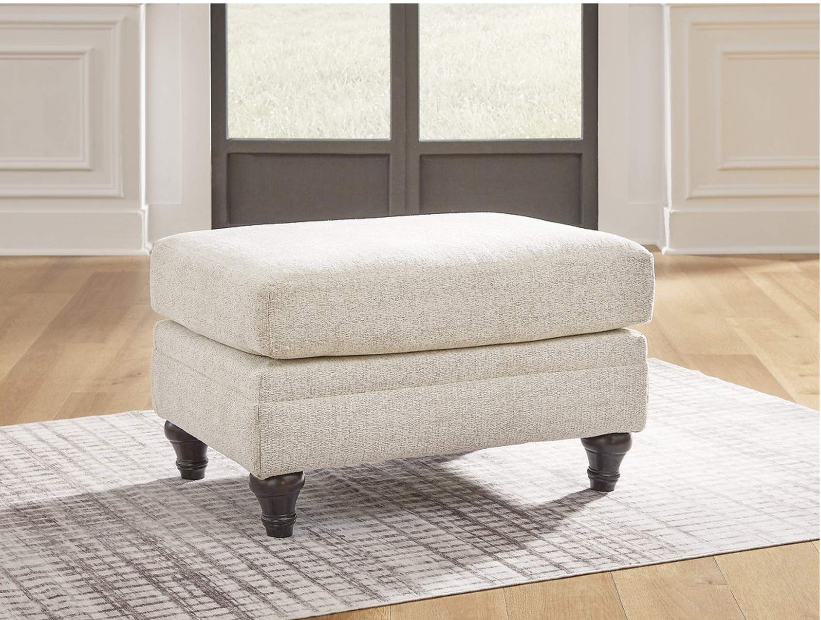 VALERANI SANDSTONE OTTOMAN - Goodman Creek Furniture & Appliance