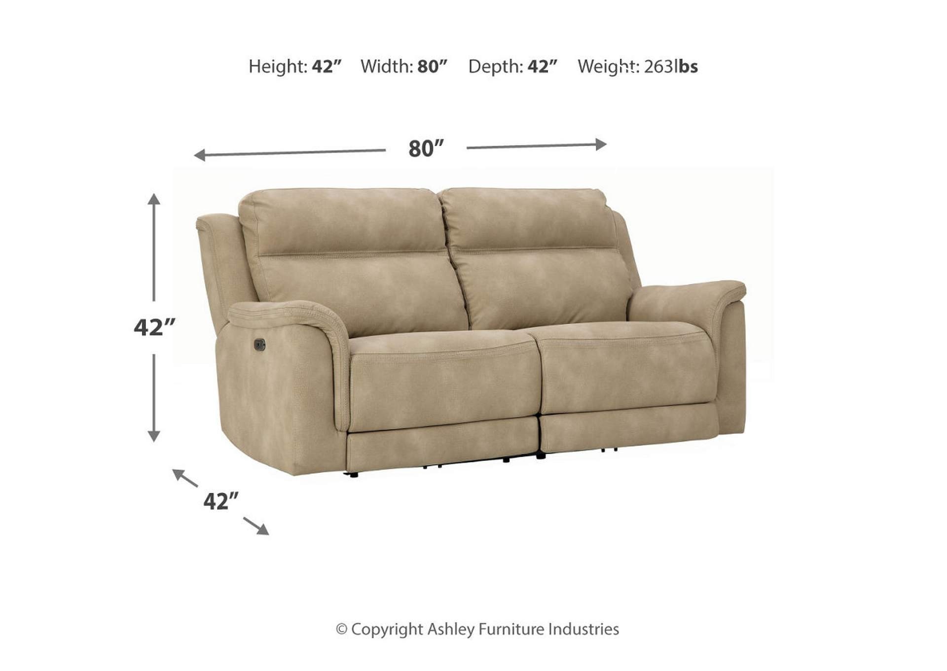 59302-47 NEXT-GEN SOFA W/ADJUSTABLE HEADRESTS POWER RECLINING DURAPELLA ...