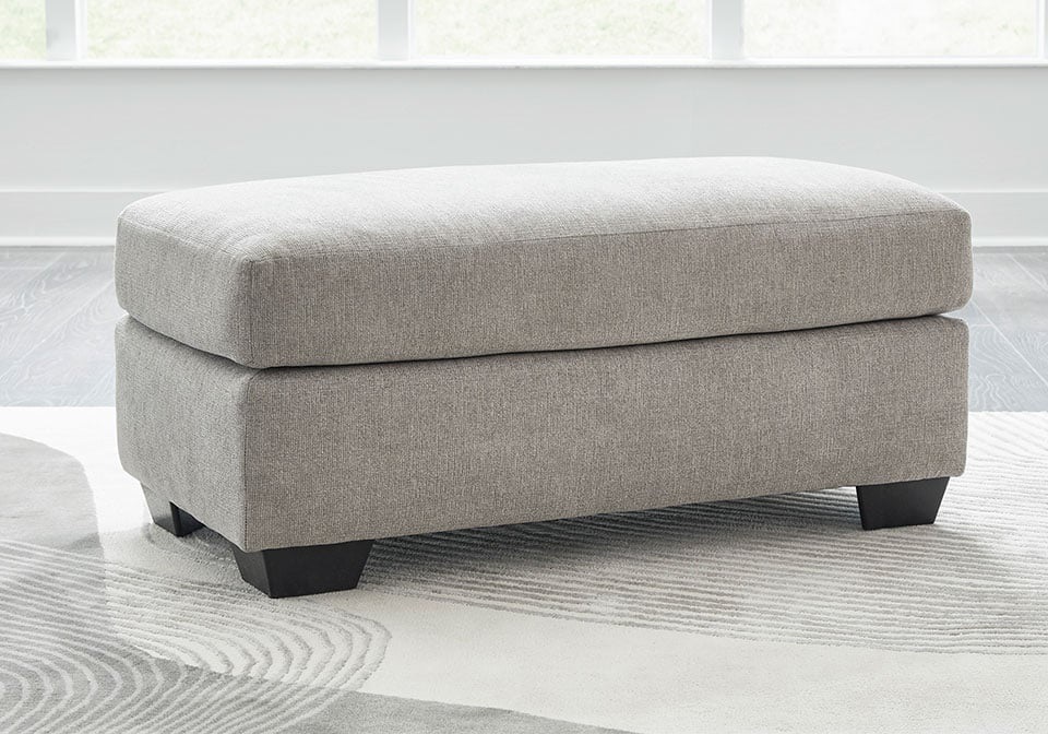 Avenal Park Flannel Ottoman - Goodman Creek Furniture & Appliance