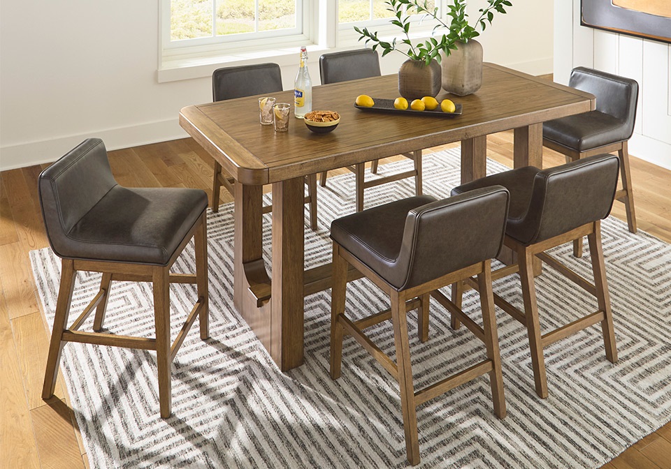 Cabalynn Two-Tone 7pc. Counter Height Dining Set - Goodman Creek ...