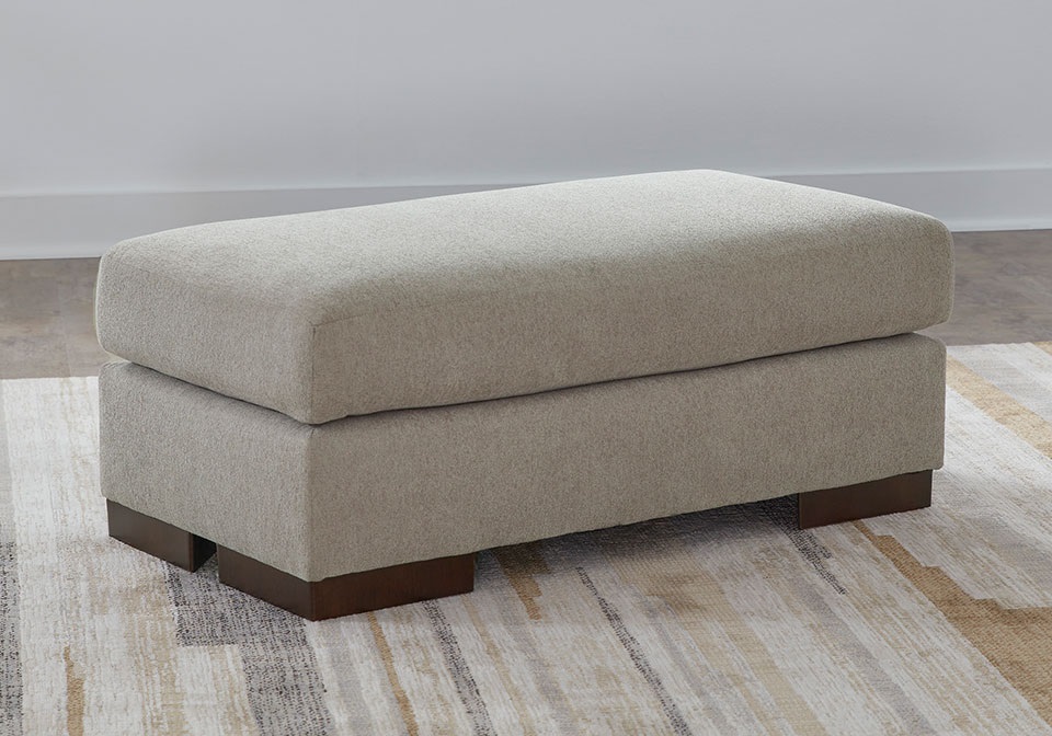 Maggie Flax Ottoman - Goodman Creek Furniture & Appliance