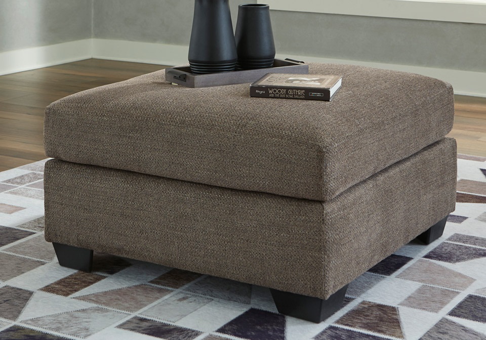 Mahoney Chocolate Oversized Accent Ottoman - Goodman Creek Furniture ...