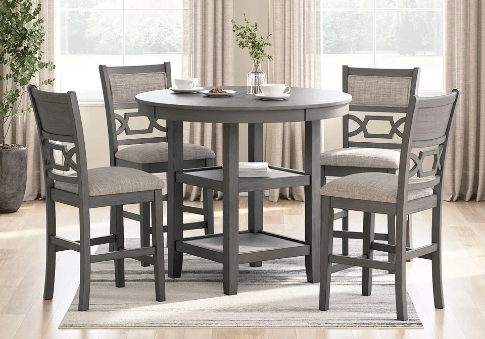 Wrenning Gray 5pc. Counter Height Dining Set - Goodman Creek Furniture ...