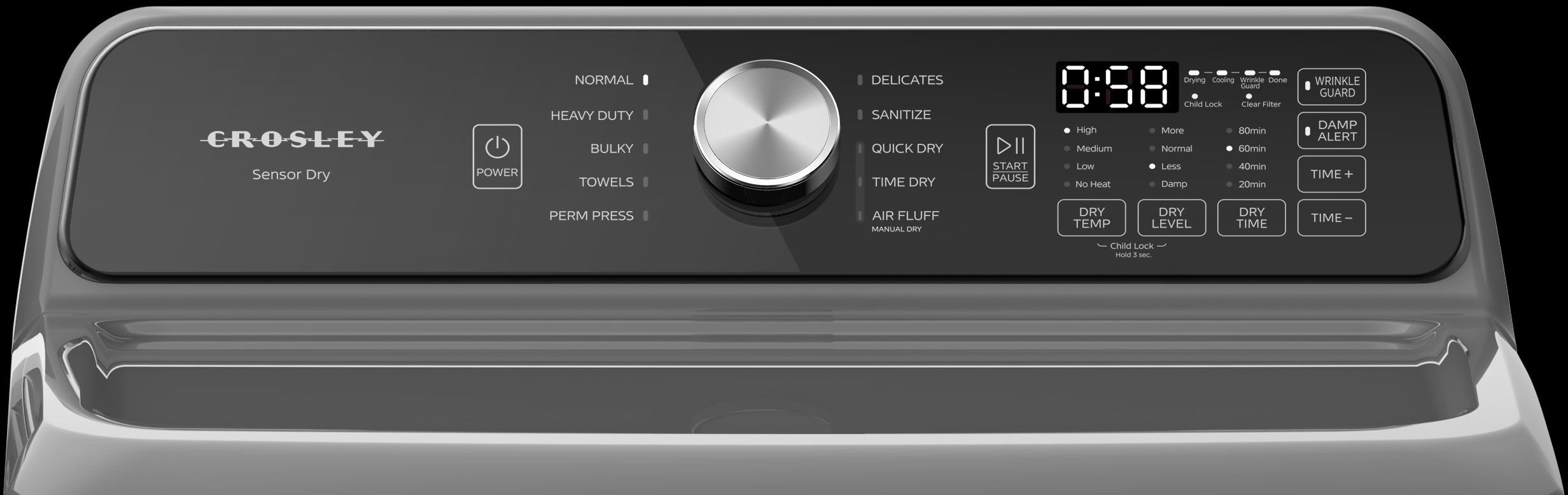 Crosley 7.0 Cu. Ft. Gas Dryer - Harbor Mist - Goodman Creek Furniture ...