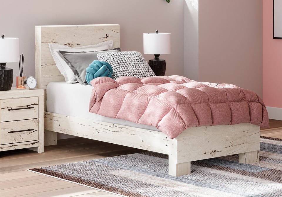 Lawroy Light Natural Twin Bed - Goodman Creek Furniture & Appliance